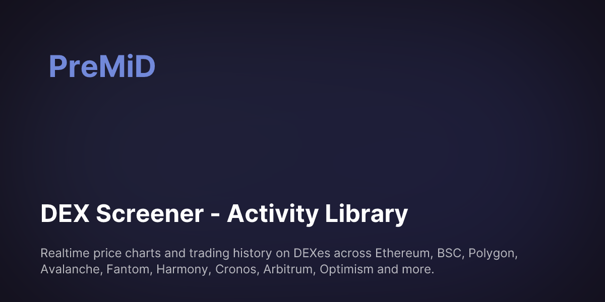 DEX Screener - Activity Library | PreMiD